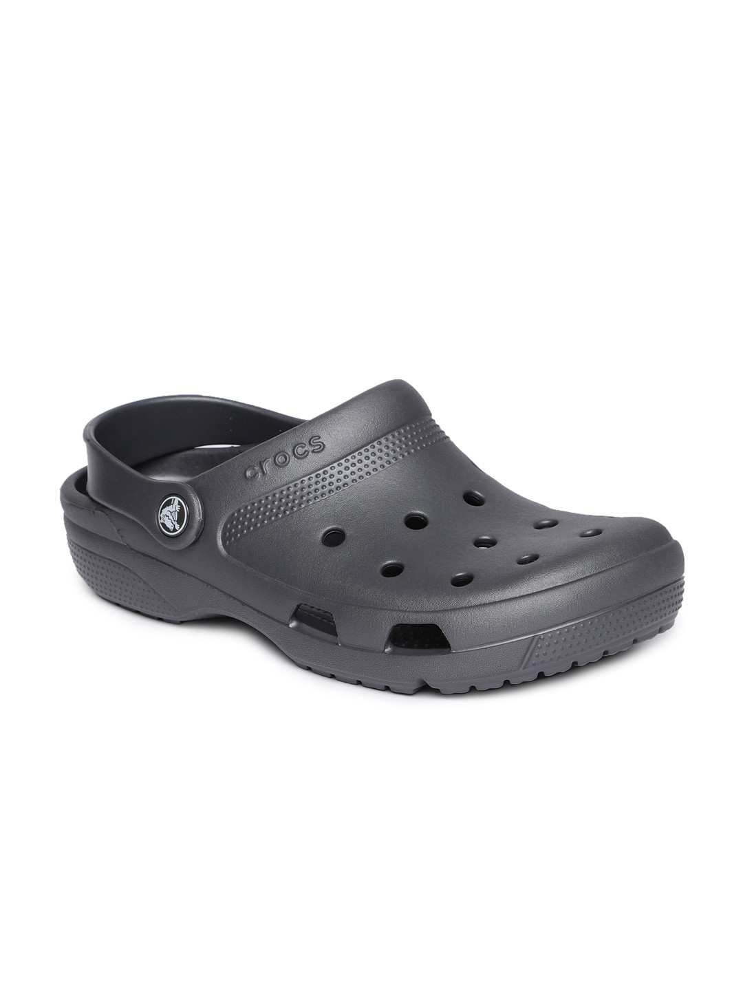 Buy Crocs Unisex Charcoal Grey Clogs - Flip Flops for Unisex 8567841 ...
