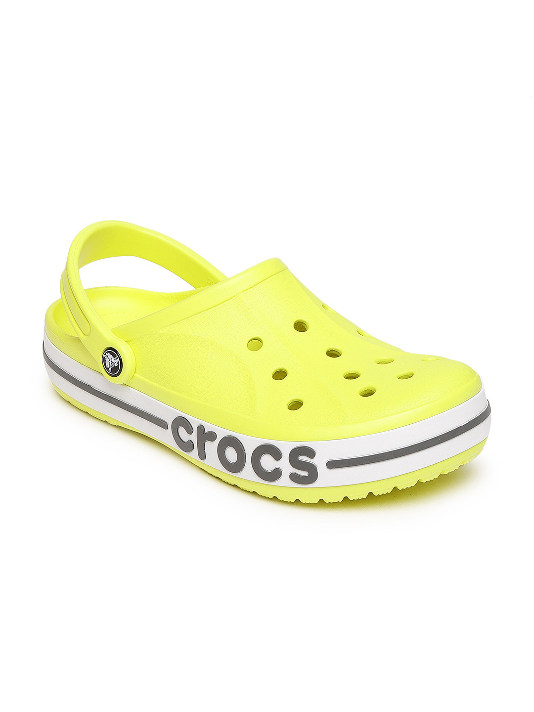 Buy Crocs Unisex Yellow Solid Clogs - Flip Flops for Unisex 8568699 ...