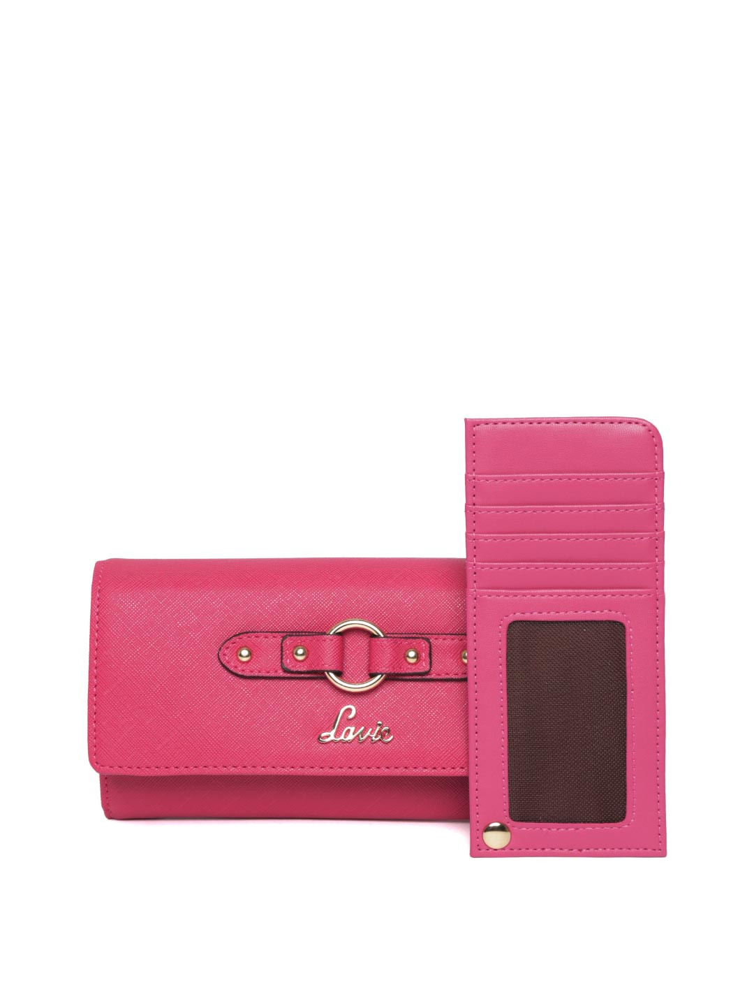 Buy Lavie Women Pink Solid Two Fold Wallet - Wallets for Women 8581079 ...