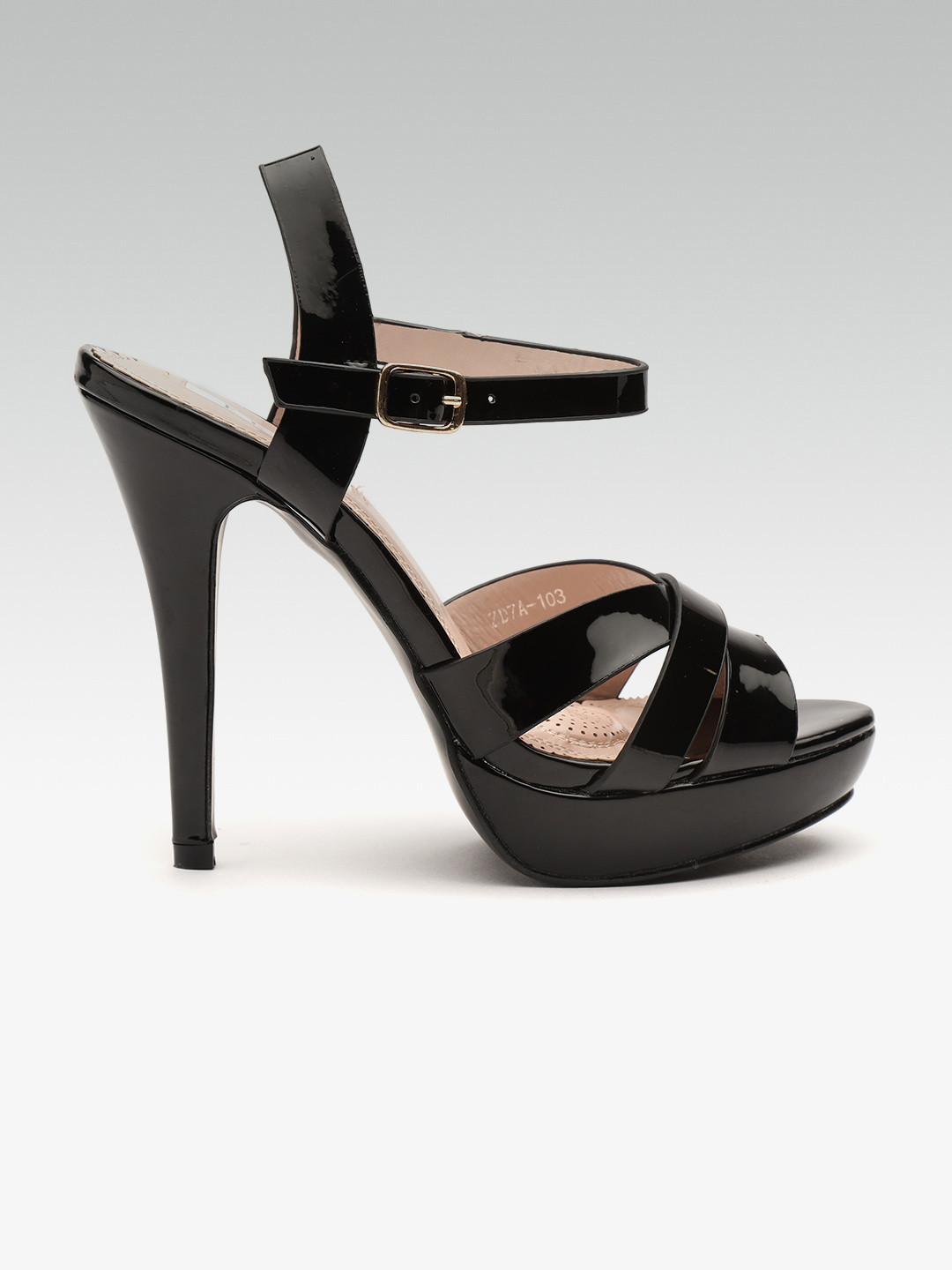 Buy ELLE Women Black Solid Platforms - Heels for Women 8585115 | Myntra