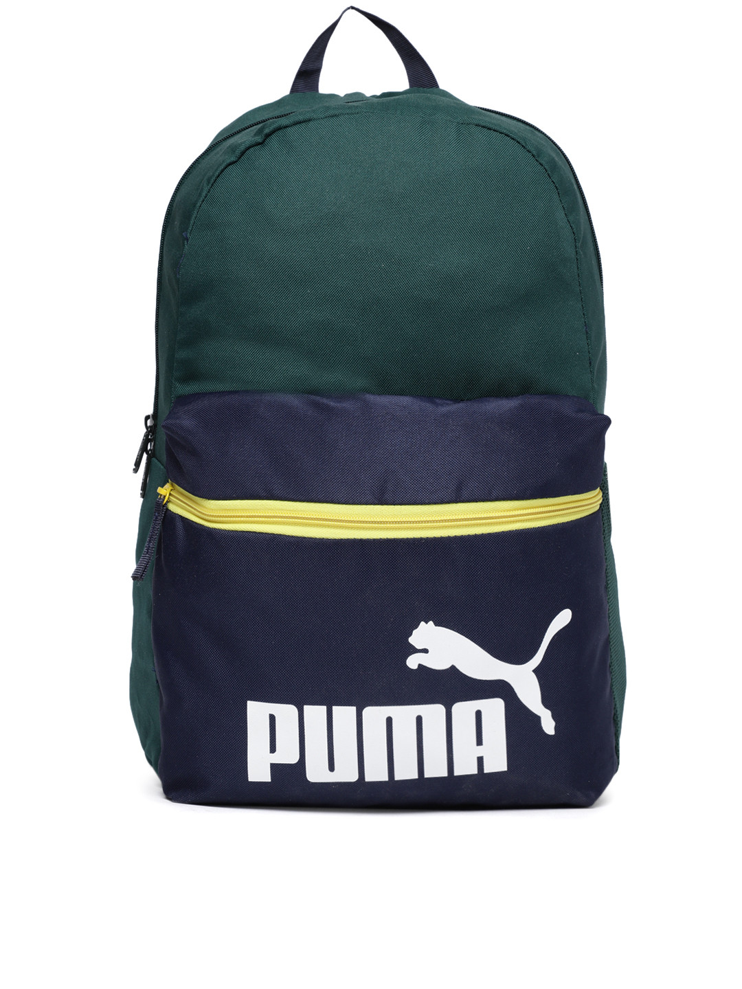 Buy Puma Unisex Green & Blue Brand Logo Phase Backpack - Backpacks for ...