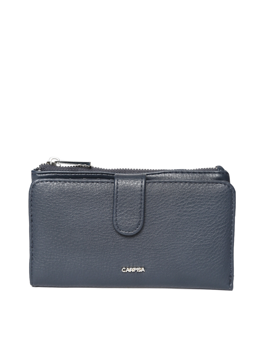 Buy CARPISA Women Navy Blue Solid Two Fold Wallet - Wallets for Women ...
