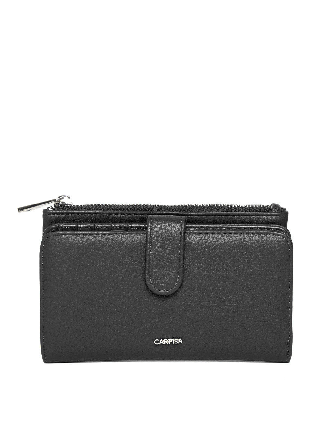 Buy CARPISA Women Black Solid Two Fold Wallet - Wallets for Women ...