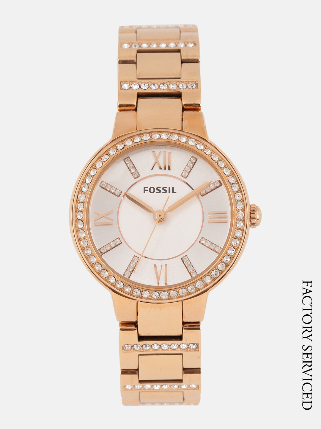 Buy Fossil Women Silver Toned Factory Service Analogue Watch ES3284I ...