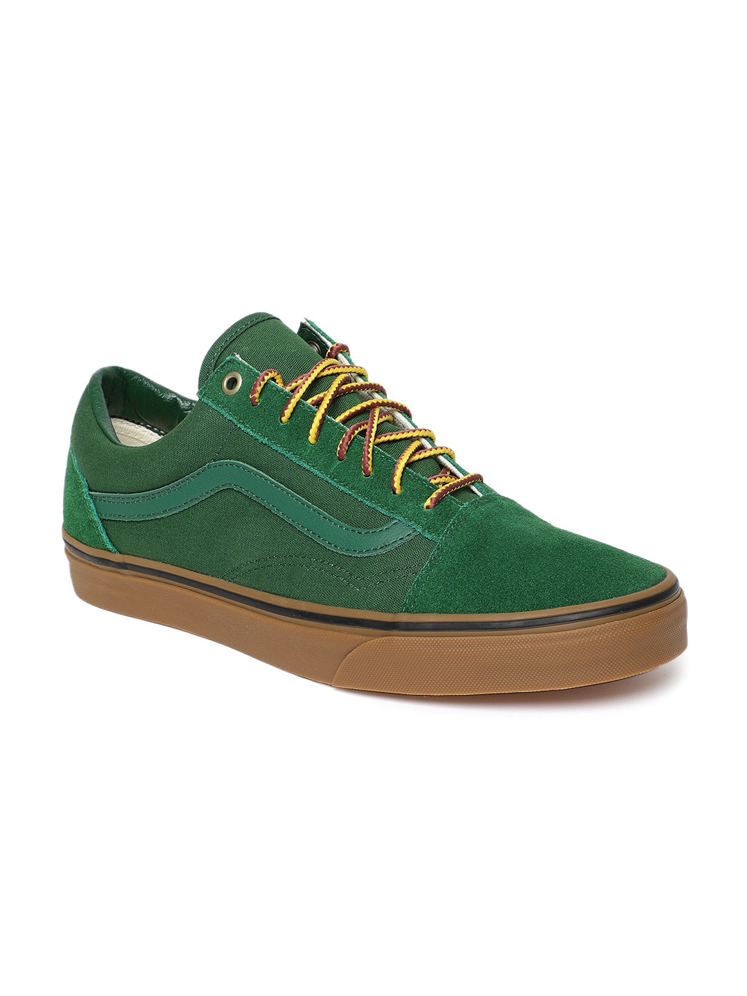 Buy Vans Unisex Green Solid Leather Sneakers - Casual Shoes for Unisex ...