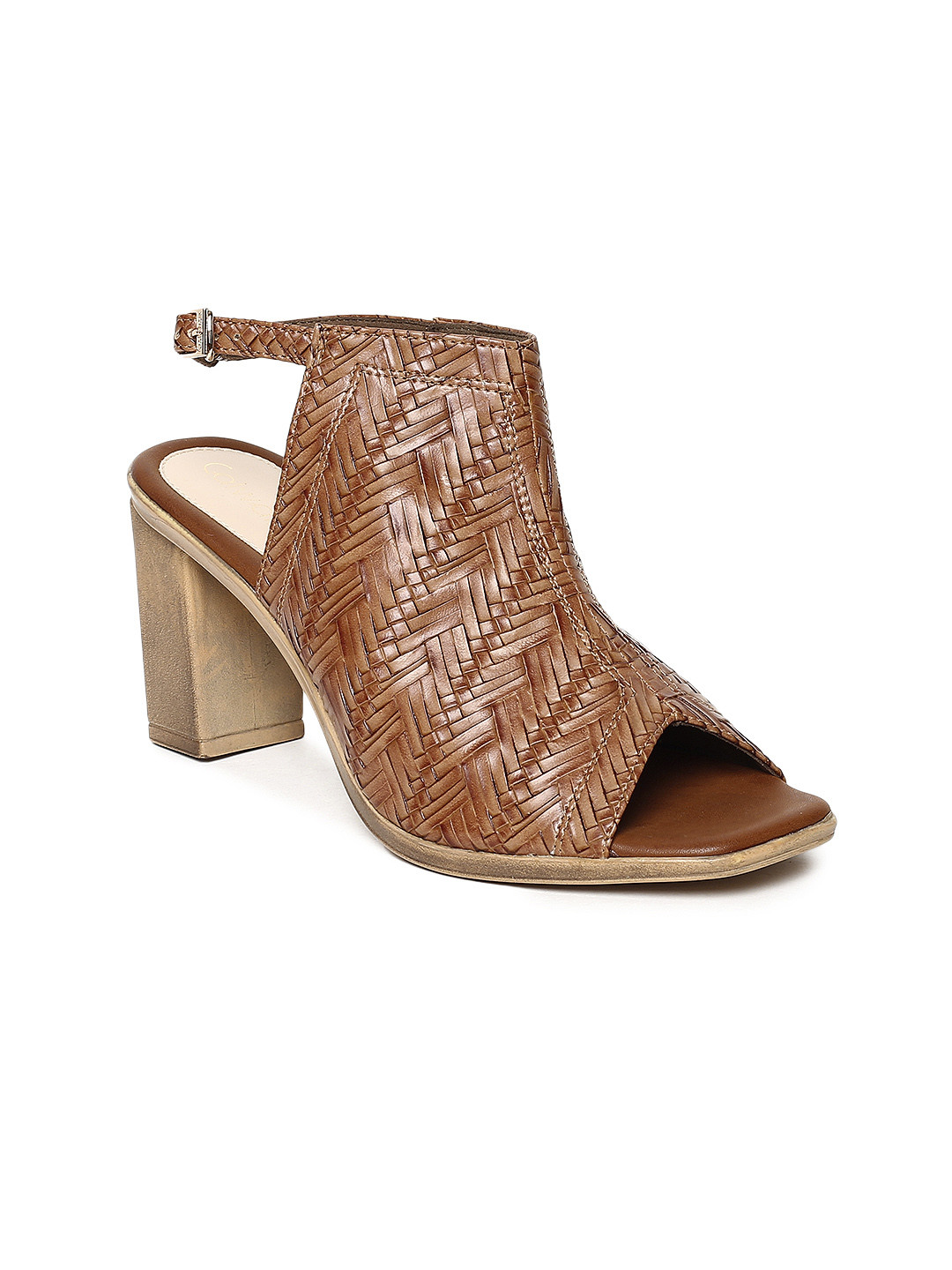 Buy Catwalk Women Brown Woven Design Solid Heels - Heels for Women ...