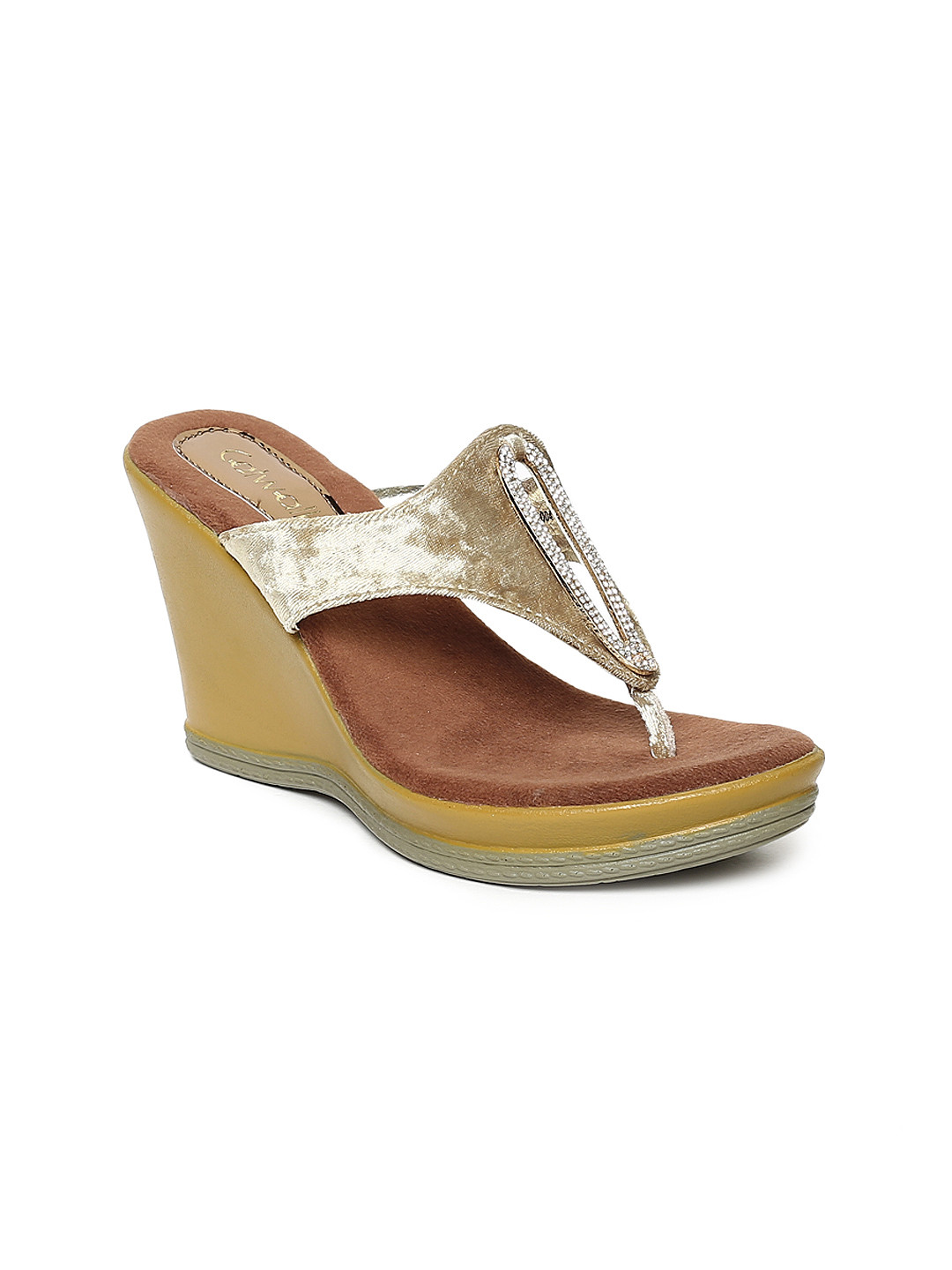 Buy Catwalk Women Taupe Solid Sandals - Heels for Women 8607515 | Myntra