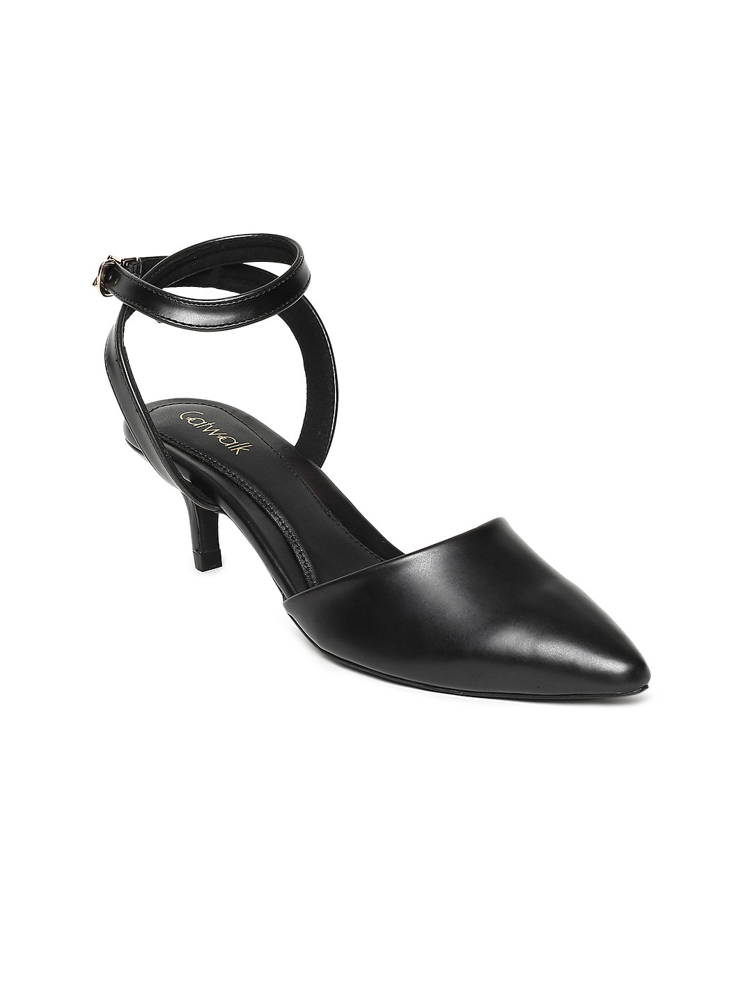 Buy Catwalk Women Black Solid Heels - Heels for Women 8607565 | Myntra