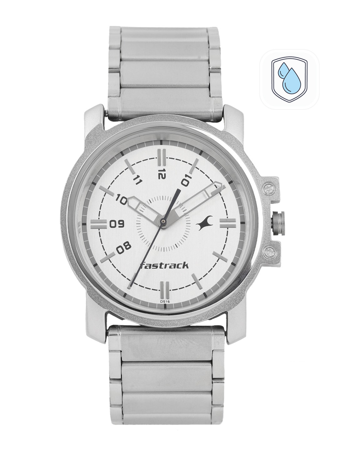 Buy Fastrack Men Silver Toned Analogue Watch NG3039SM01C_OR2 - Watches ...