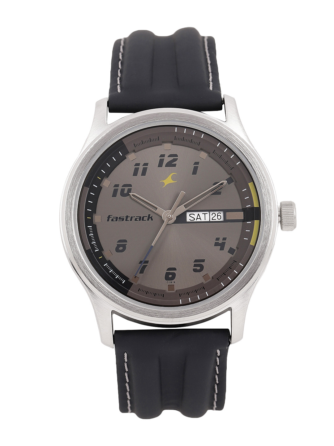 Buy Fastrack Men Grey Analogue Watch NK3001SL02 - Watches for Men ...