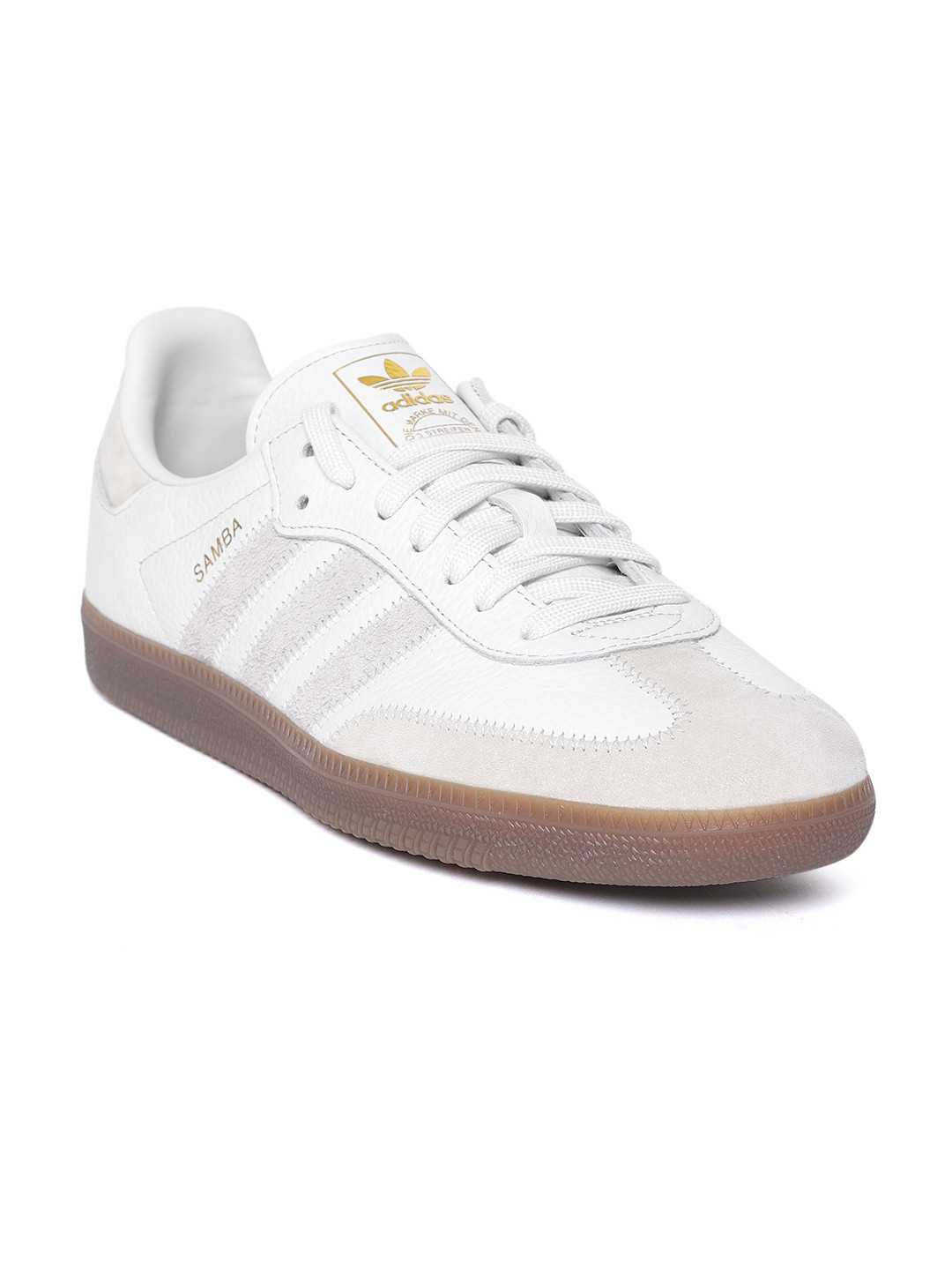 Buy ADIDAS Originals Men White Samba OG FT Leather Sneakers - Casual ...
