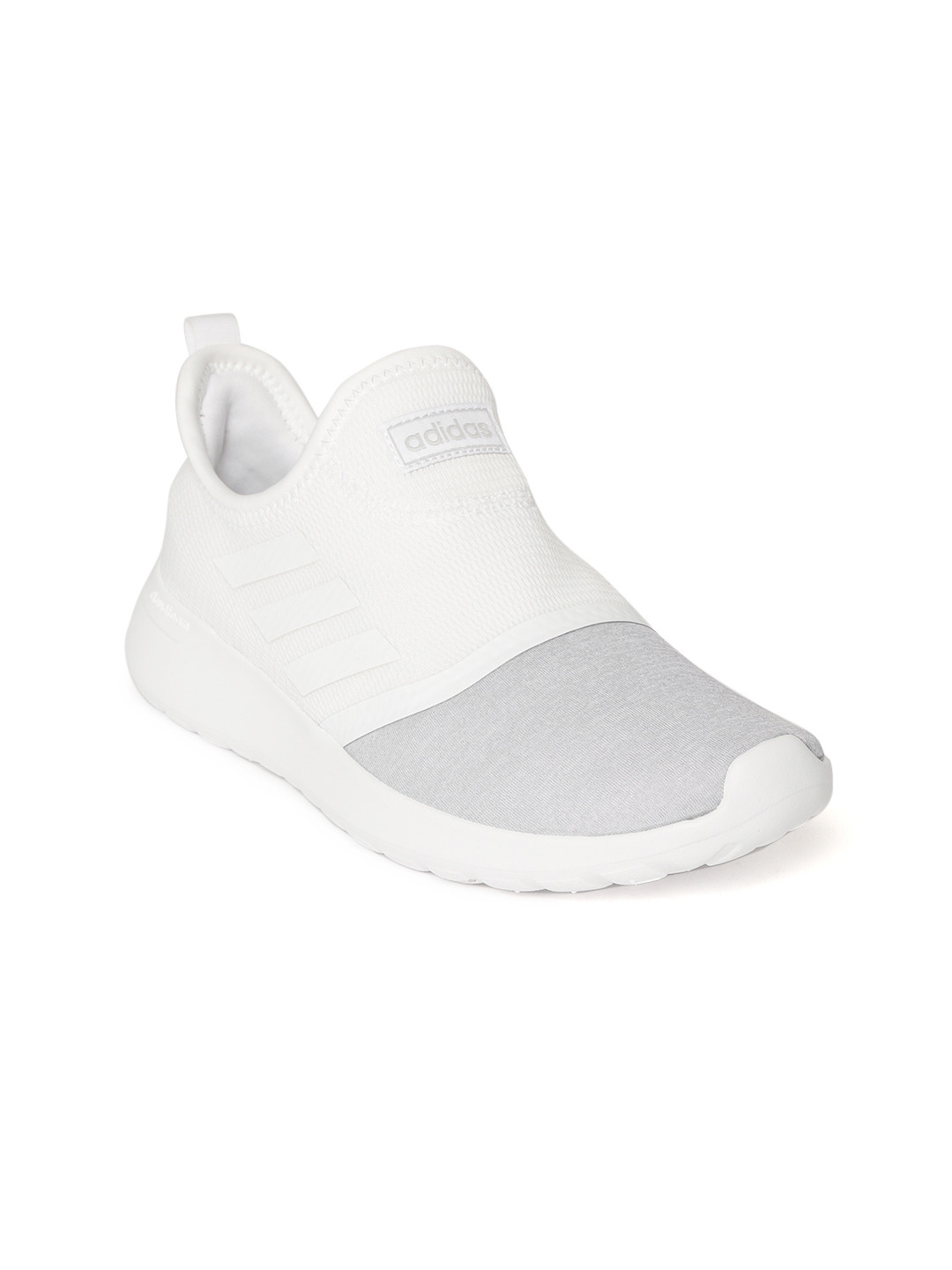 Buy ADIDAS Women White Lite Racer Running Style Slip Ons - Casual Shoes ...