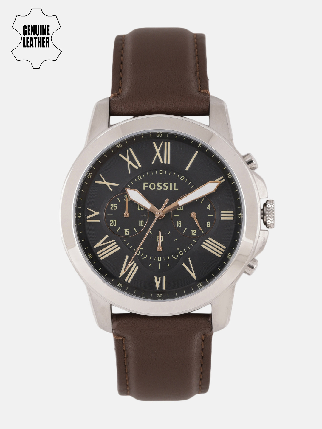 Buy Fossil Men Black Factory Serviced Analogue Watch FS4813_FSS ...