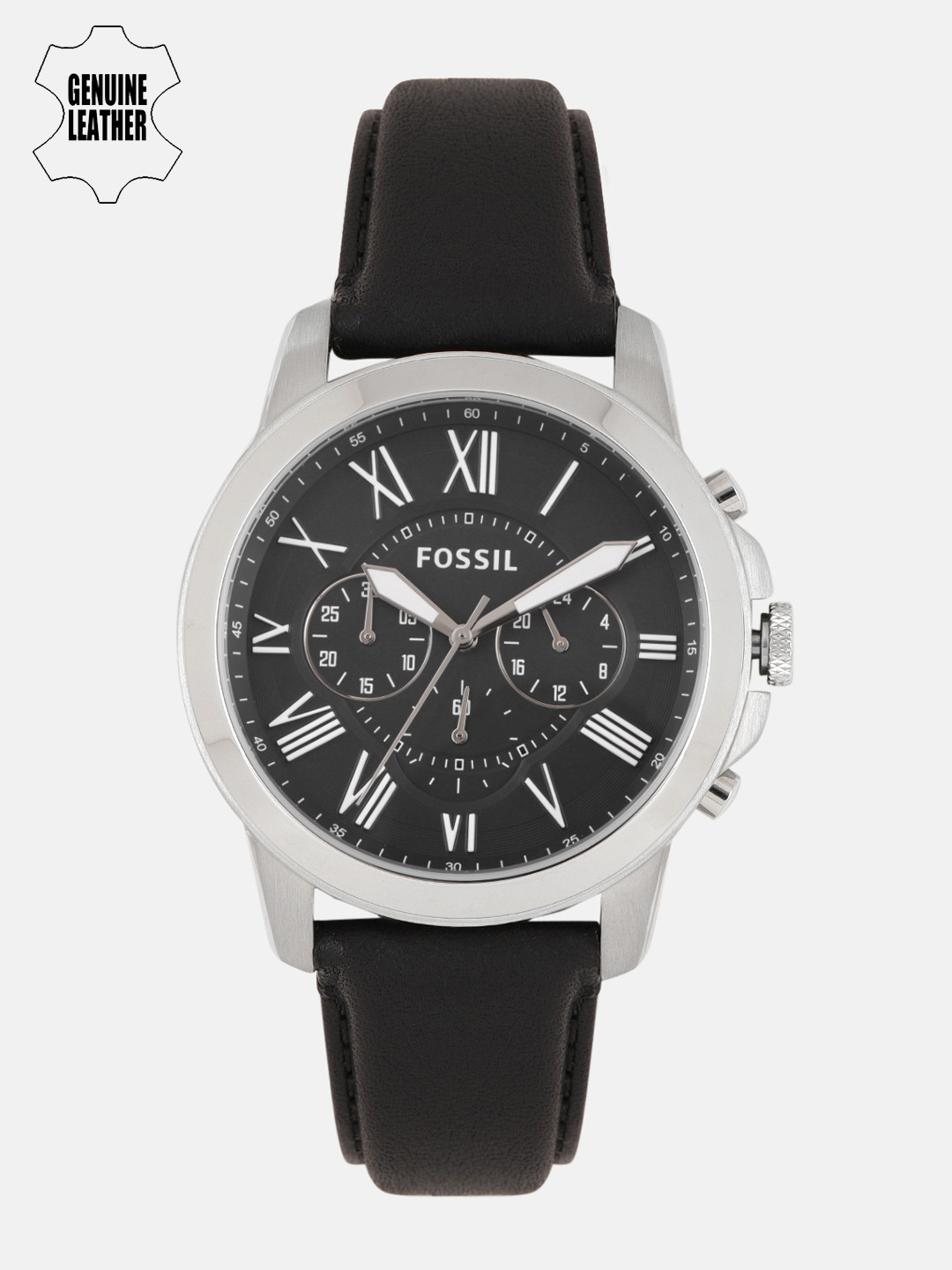 Buy Fossil Men Black Analogue Factory Serviced Watch FS4812I_FSS ...