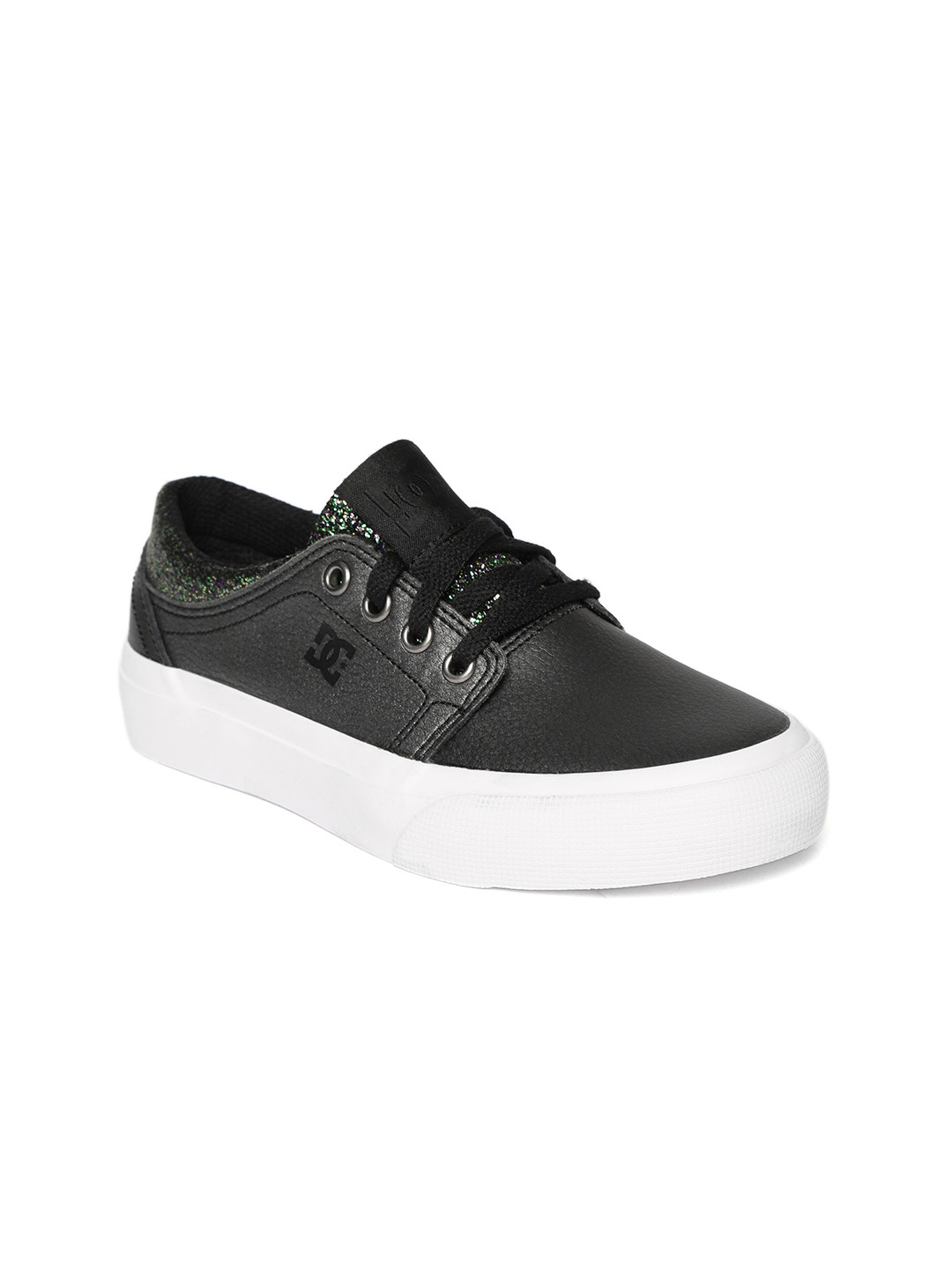 Buy DC Girls Black Leather Sneakers - Casual Shoes for Girls 8662609 ...