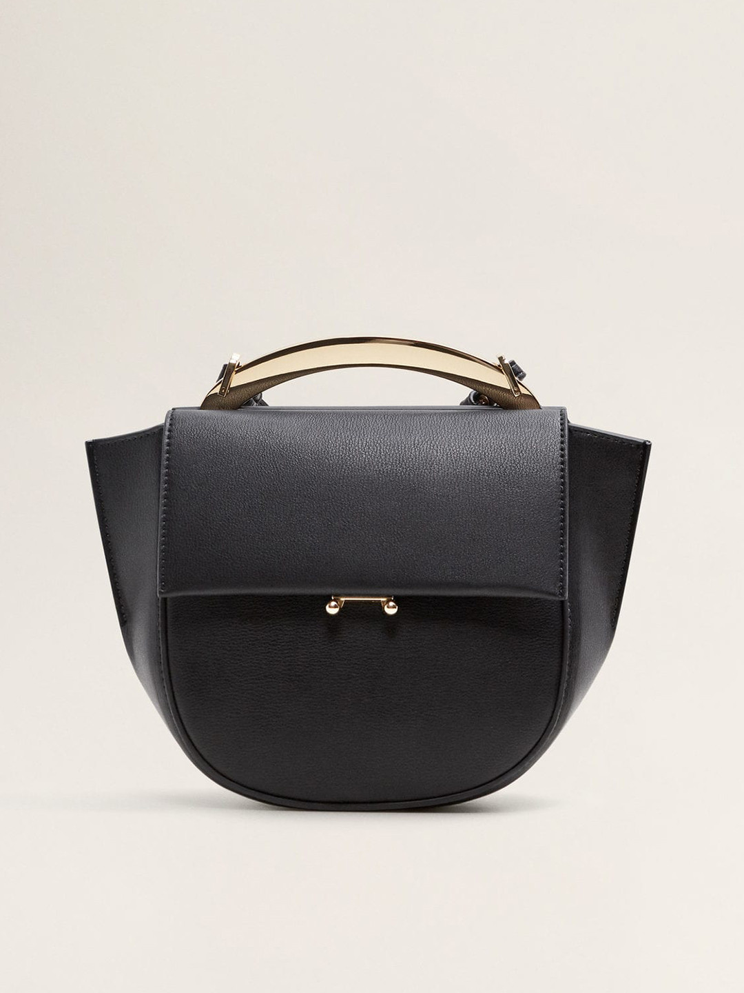 Buy MANGO Black Solid Satchel - Handbags for Women 8676249 | Myntra