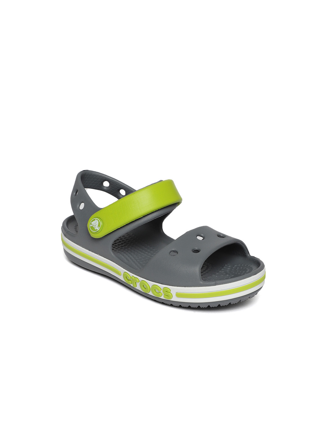 Buy Crocs Unisex Grey Sports Sandals - Sandals for Unisex Kids 8696507 ...