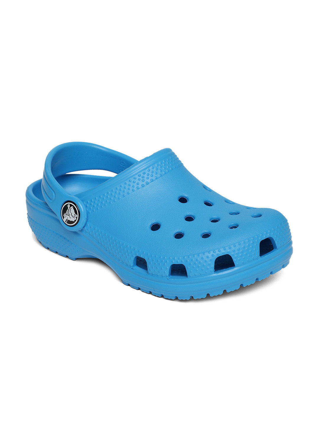 Buy Crocs Unisex Blue Solid Clogs - Flip Flops for Unisex Kids 8700545 ...