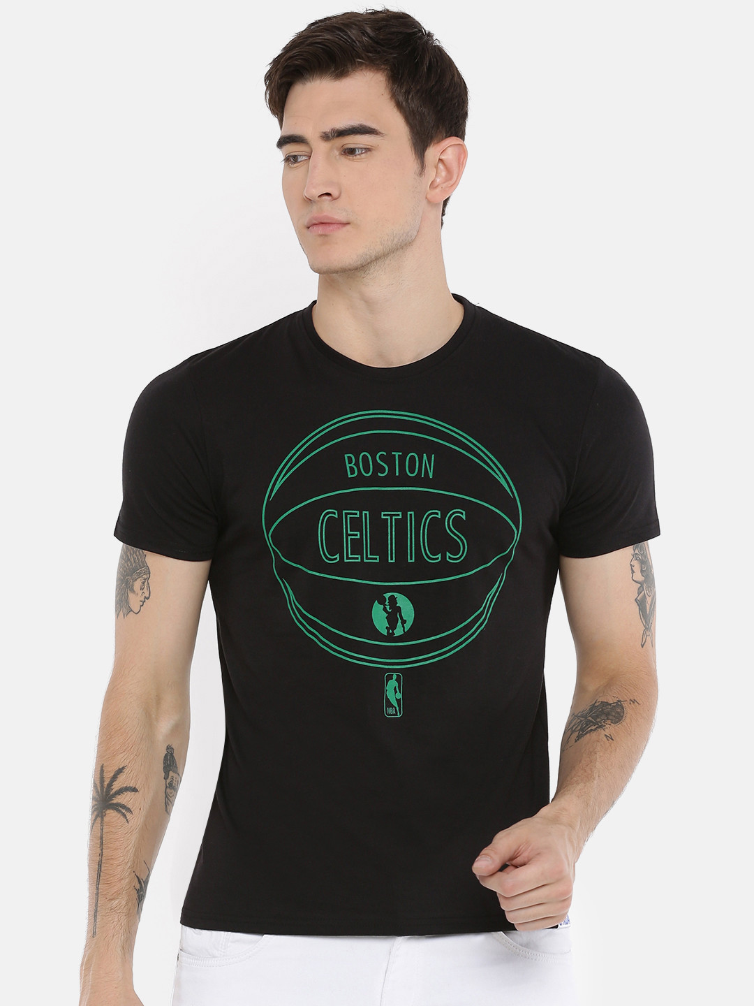 Buy NBA Men Black Printed Round Neck T Shirt - Tshirts for Men 8721335 ...