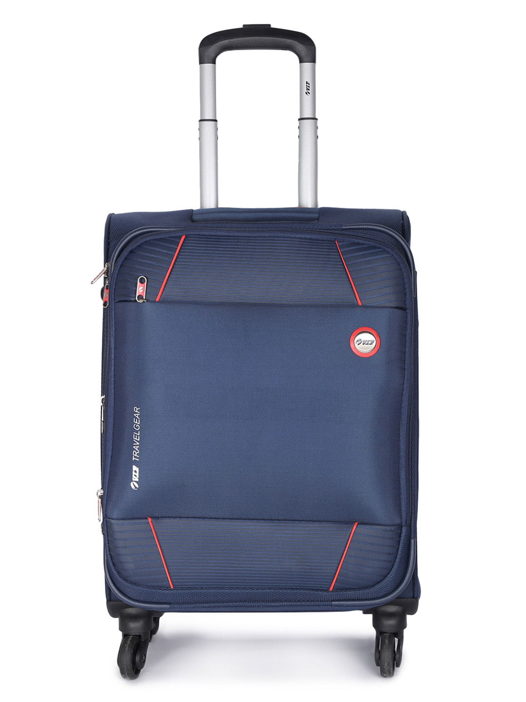 Buy VIP Unisex Blue Solid CONQUER Cabin Trolley Bag - Trolley Bag for ...