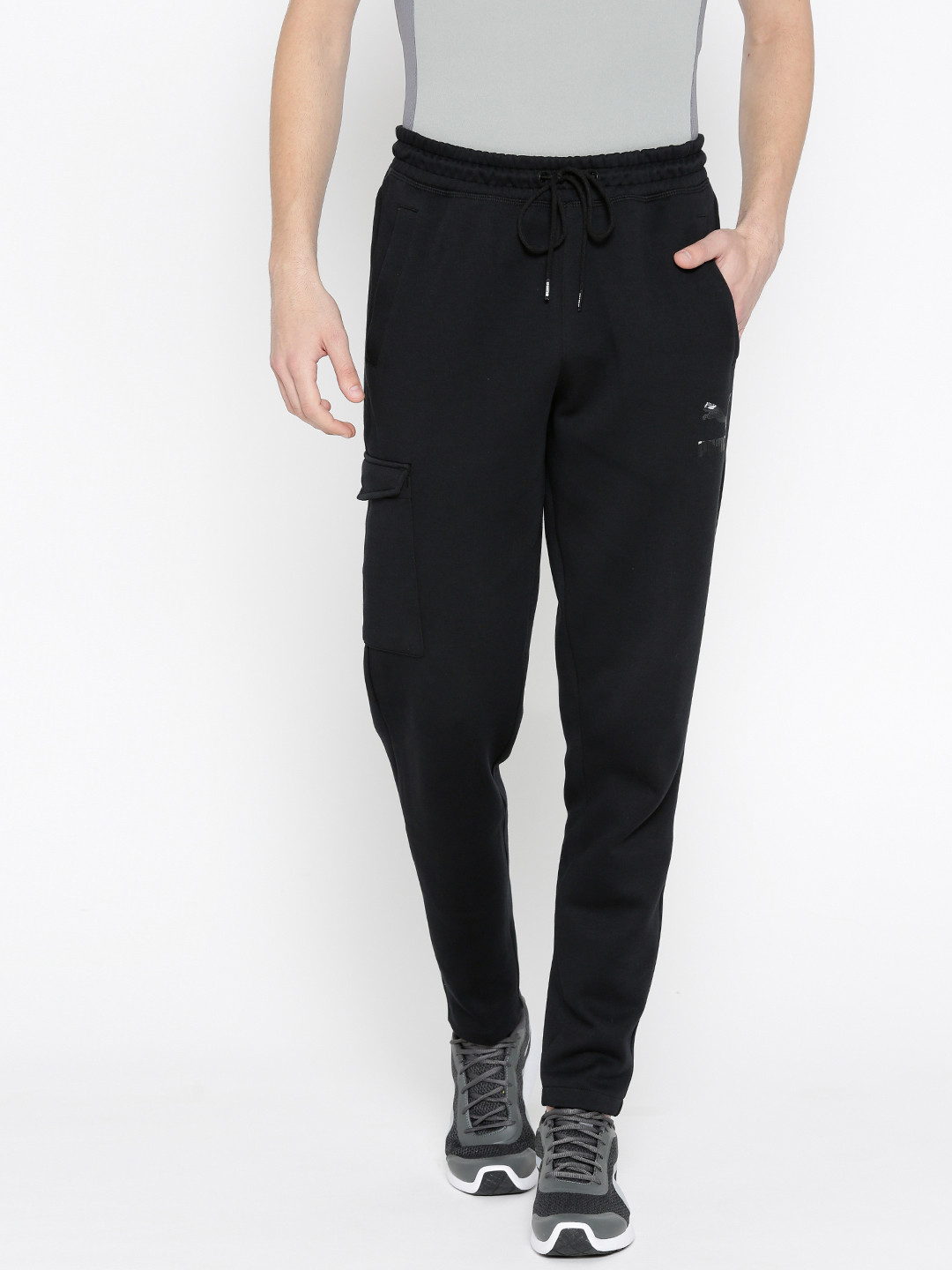 Buy Puma Men Black Solid Classics Pocket Track Pants - Track Pants for ...