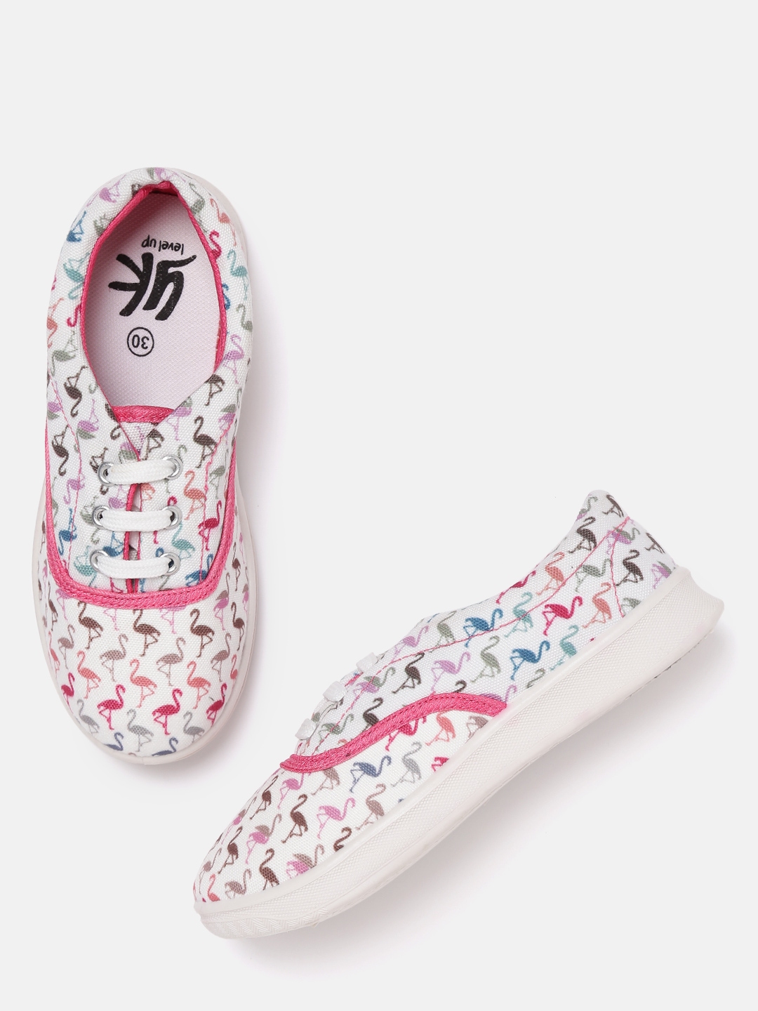 Buy Yk Girls Multicoloured Printed Sneakers Casual Shoes For Girls 8787759 Myntra
