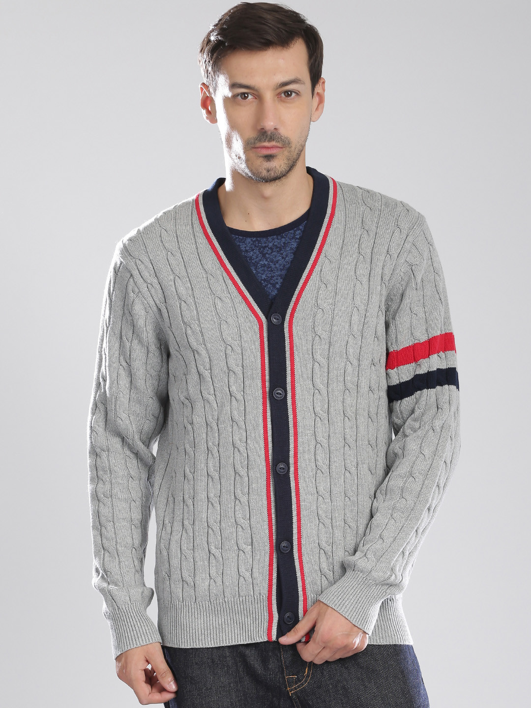 Buy GANT Grey Cardigan - Sweaters for Men 878896 | Myntra