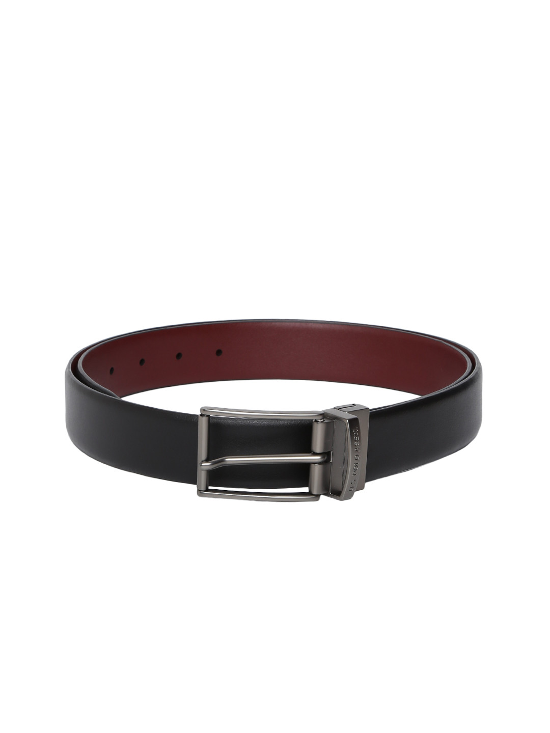 Buy U.S. Polo Assn. Men Black & Brown Reversible Leather Belt - Belts ...