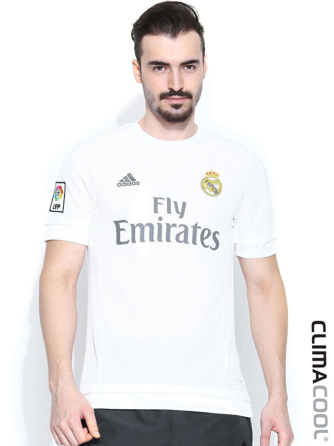 Buy ADIDAS White Printed Real Fly Emirates Football Jersey - Tshirts ...