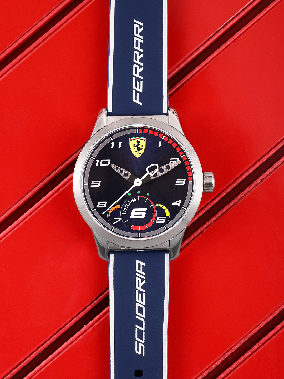 Buy SCUDERIA FERRARI Pitlane Boys Blue Analogue Watch 860005 - Watches ...