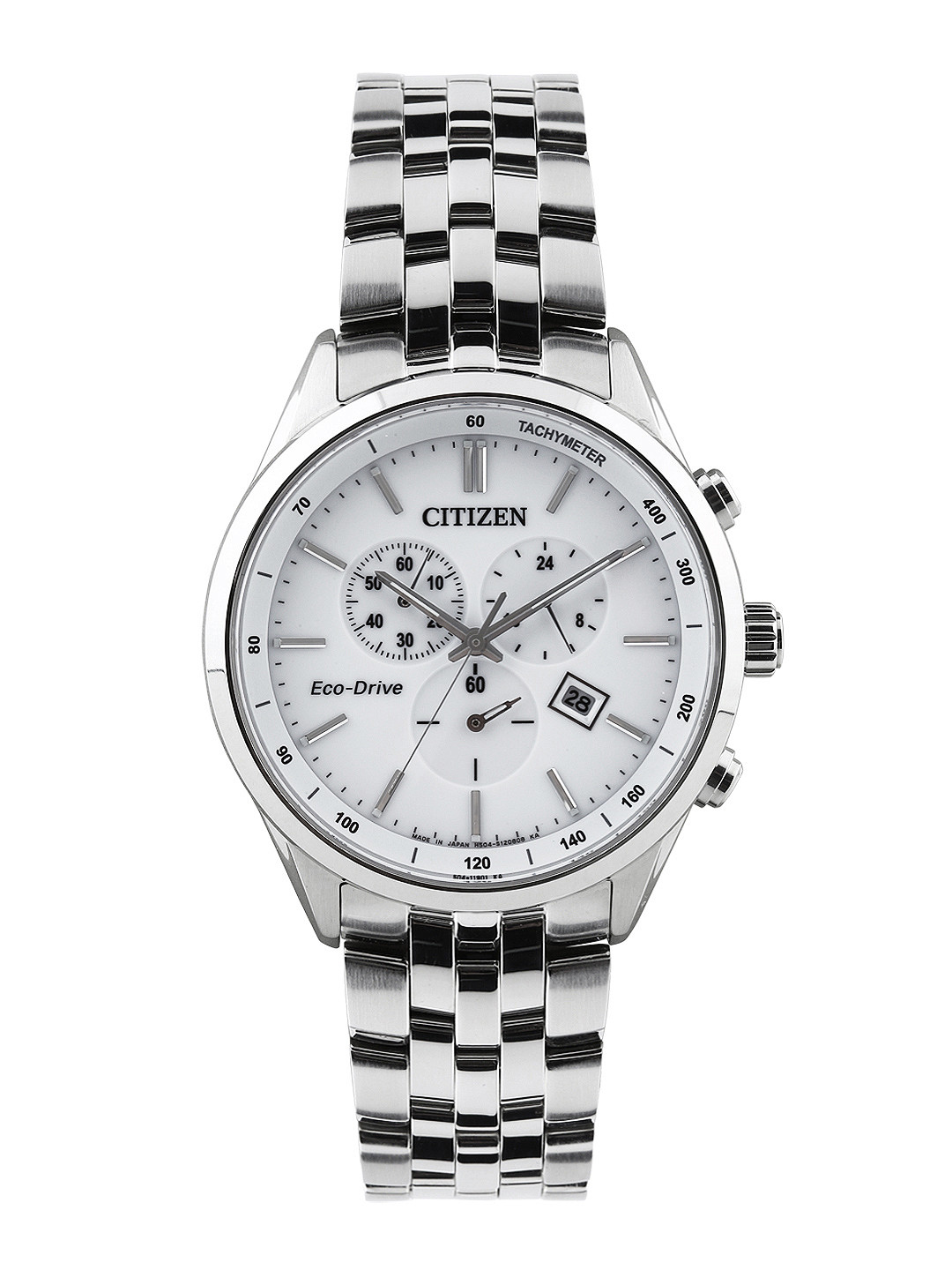 Buy Citizen Men White Dial Eco Drive Chronograph Watch AT2140 55A ...