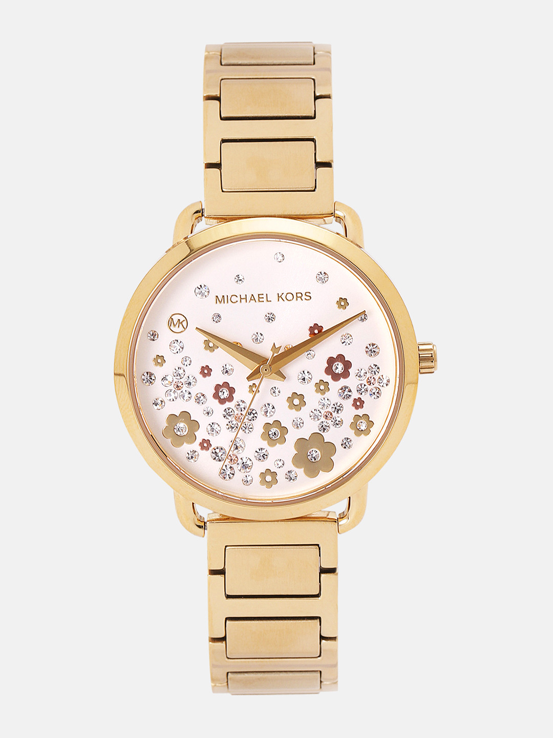 Buy Michael Kors PORTIA Women White Analogue Watch MK3840 - Watches for ...
