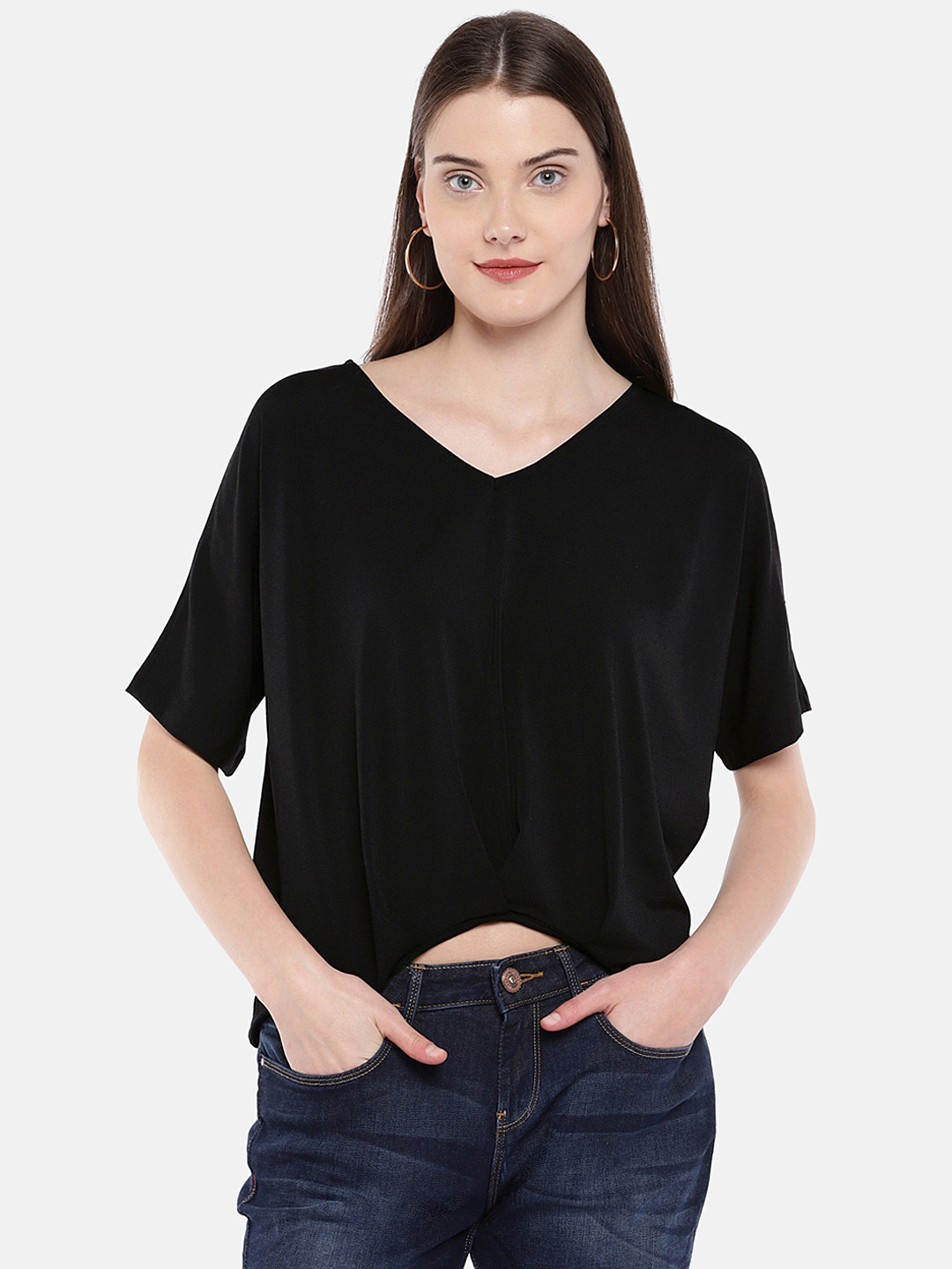 Buy Vero Moda Women Black Solid Top - Tops for Women 8827521 | Myntra