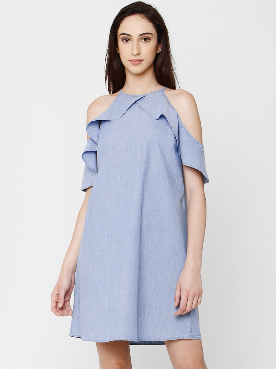 Buy Vero Moda Women Blue Solid Sheath Dress - Dresses for Women 8828619 ...