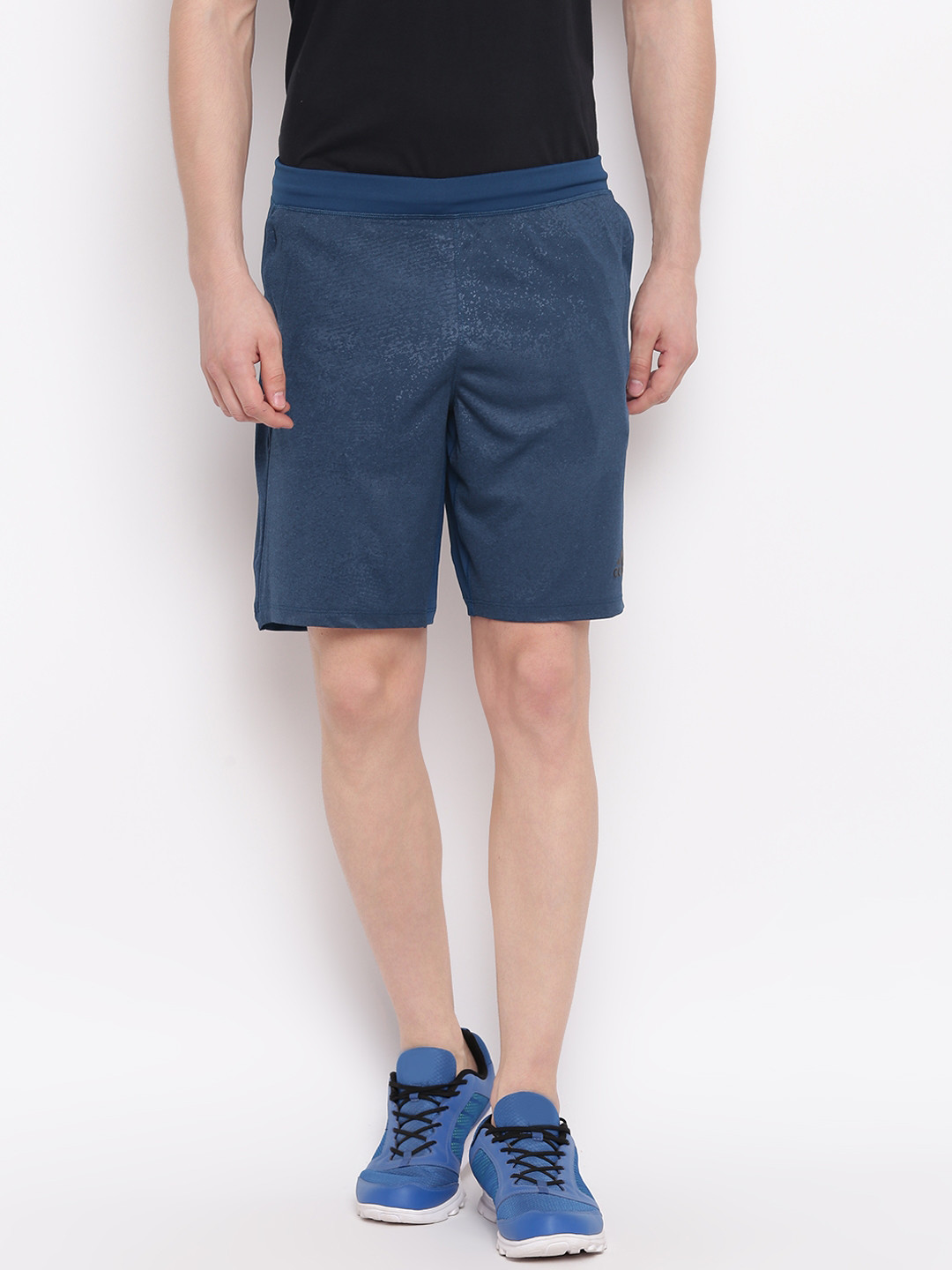 Buy ADIDAS Men Blue Solid 4K Regular Fit Sports Shorts - Shorts for Men ...