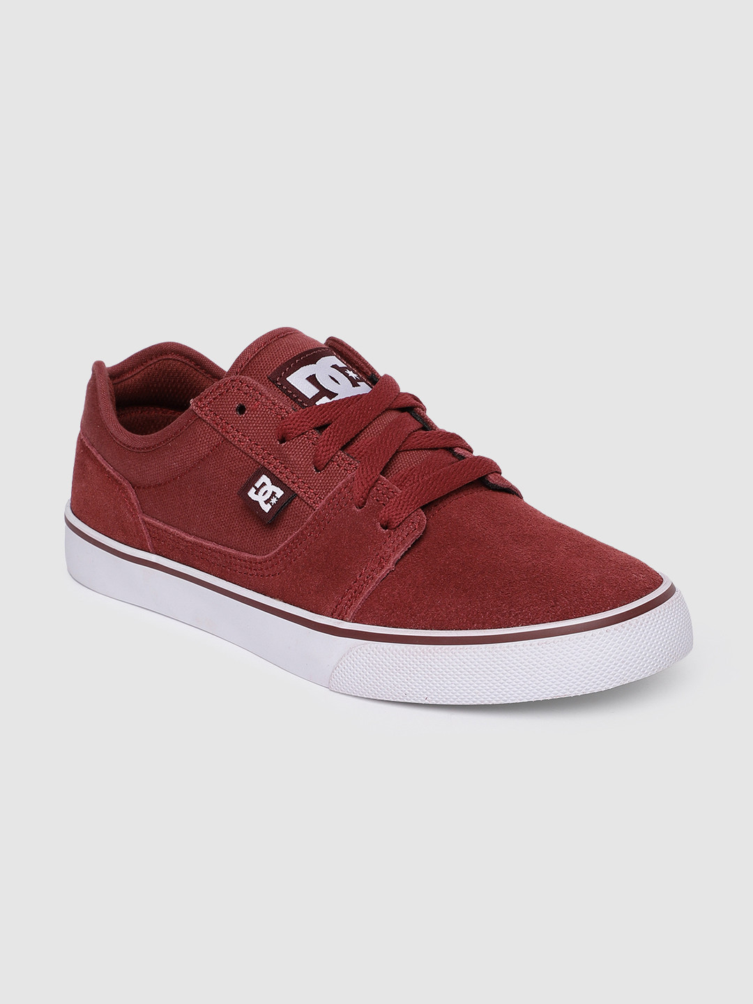 Buy DC Men Burgundy TONIK Suede Sneakers - Casual Shoes for Men 8860913 ...