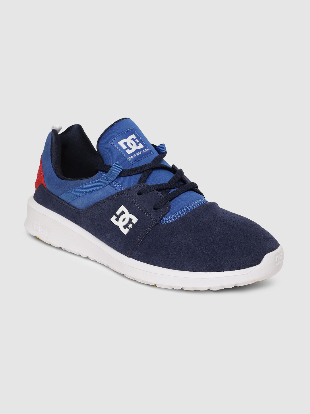 Buy DC Men Navy Blue Solid Suede Sneakers - Casual Shoes for Men ...