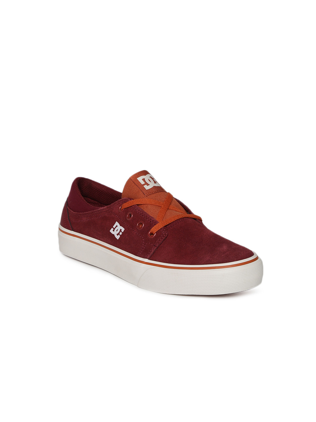 Buy DC Boys Burgundy Suede Sneakers - Casual Shoes for Boys 8863159 ...