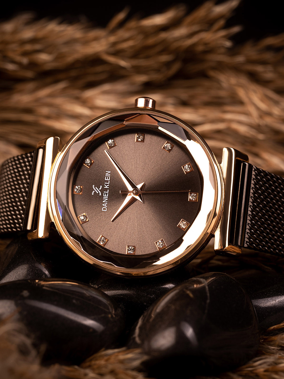 Buy Daniel Klein Women Gunmetal Toned Analogue Watch - Watches for ...