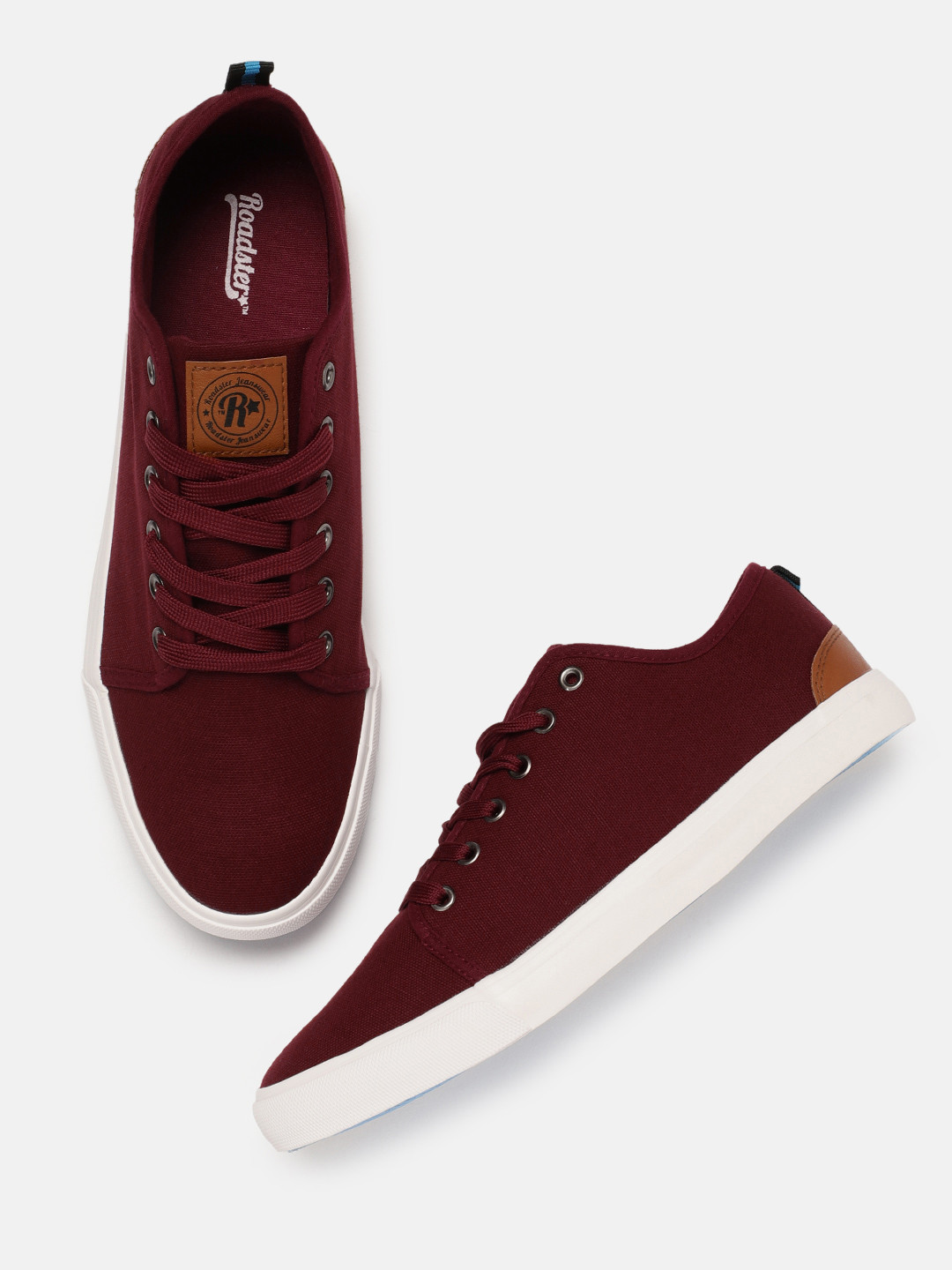 Buy Roadster Men Maroon Sneakers - Casual Shoes for Men 8908709 | Myntra