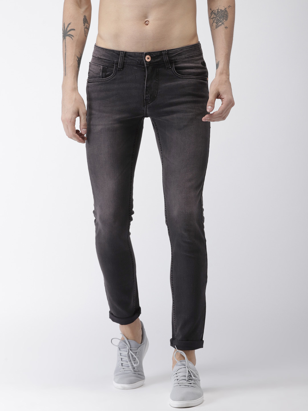 Buy Flying Machine Men Black Jackson Skinny Fit Low Rise Clean Look ...