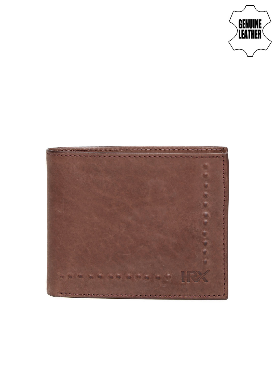Buy HRX By Hrithik Roshan Men Brown Genuine Leather Wallet - Wallets ...