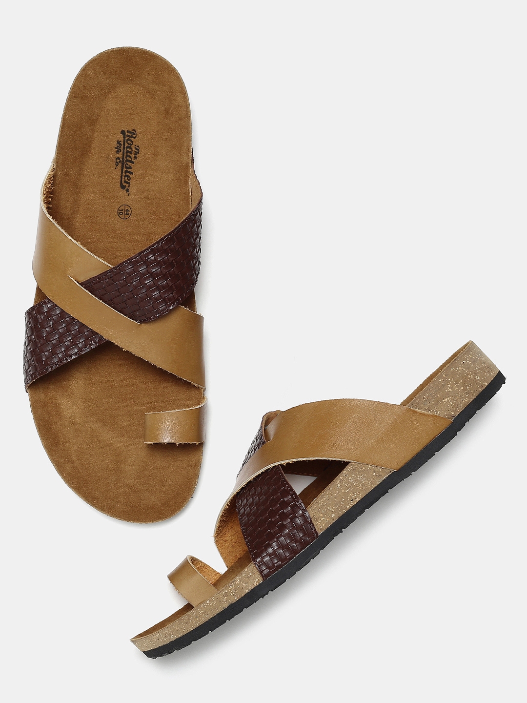 Buy The Roadster Lifestyle Co Men Tan Comfort Sandals Sandals For Men 8990567 Myntra