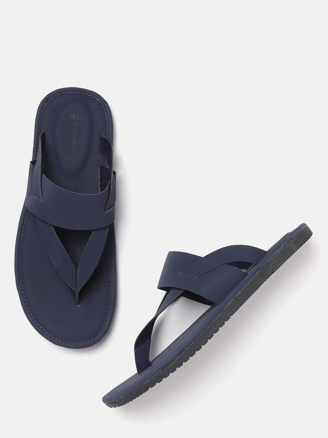 Buy Mast & Harbour Men Navy Blue Sandals - Sandals for Men 8991233 | Myntra