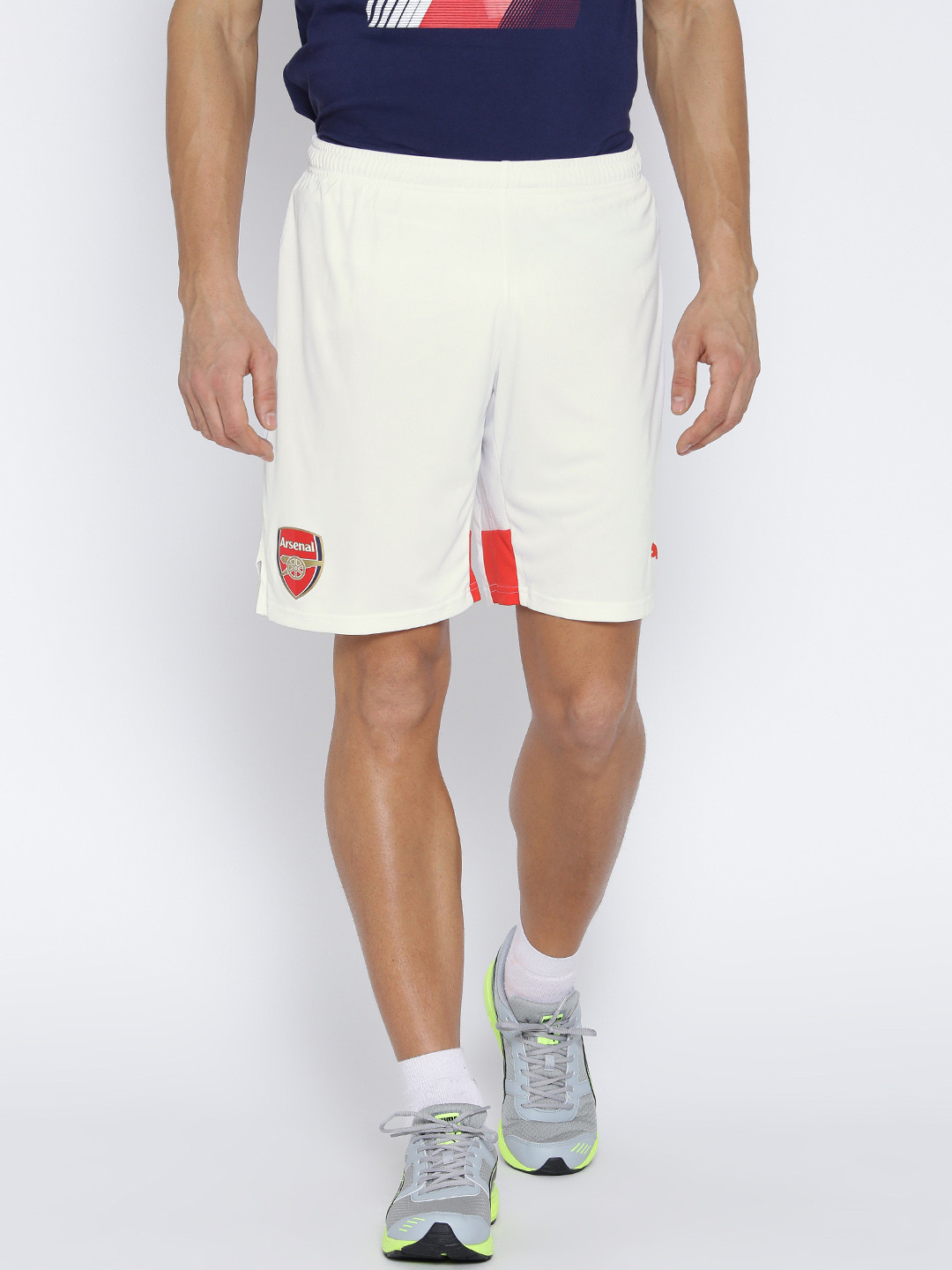 Buy PUMA White Arsenal Football Club Replica Football Shorts - Shorts ...
