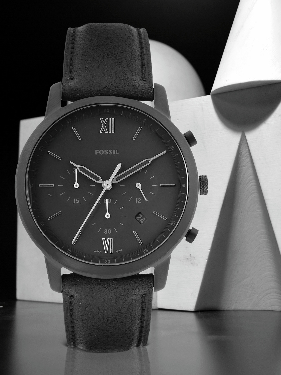 Buy Fossil NEUTRA CHR Men Black Analogue Watch FS5503 - Watches for Men ...