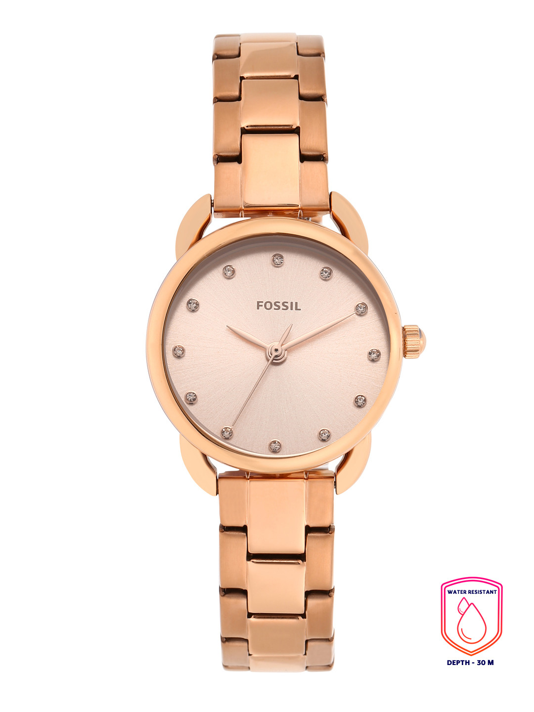 Buy Fossil Women Rose Gold Toned Tailor Mini Analogue Watch ES4497I ...