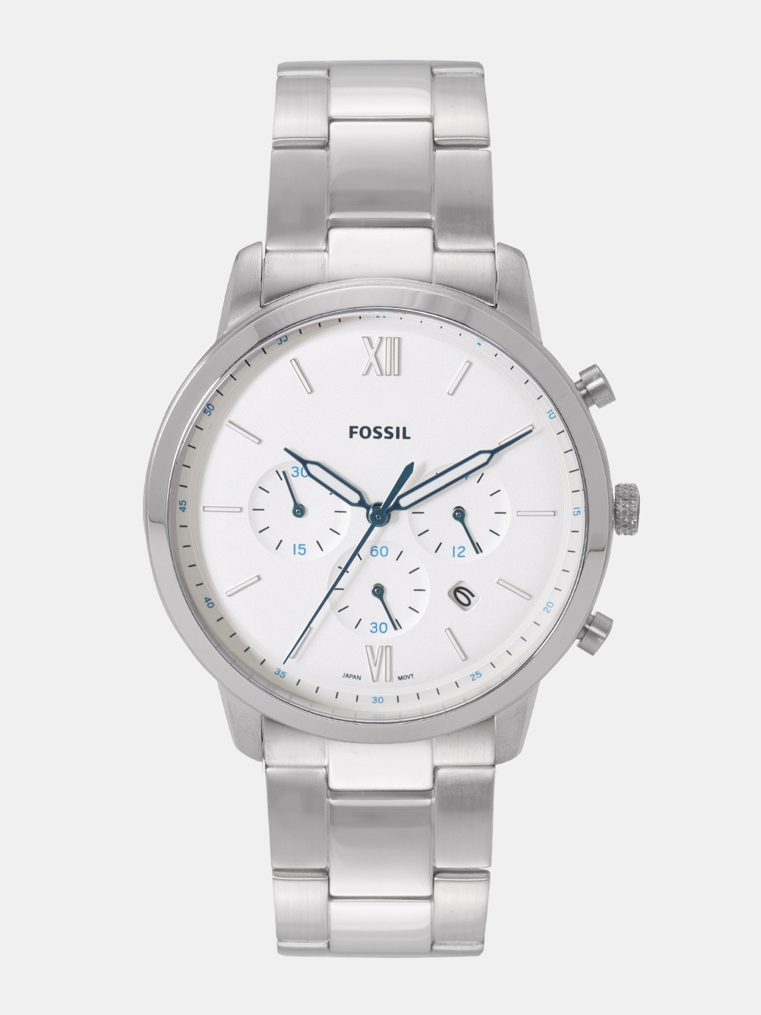 Buy Fossil Men White Analogue Chronograph Watch FS5433I_SOR - Watches ...