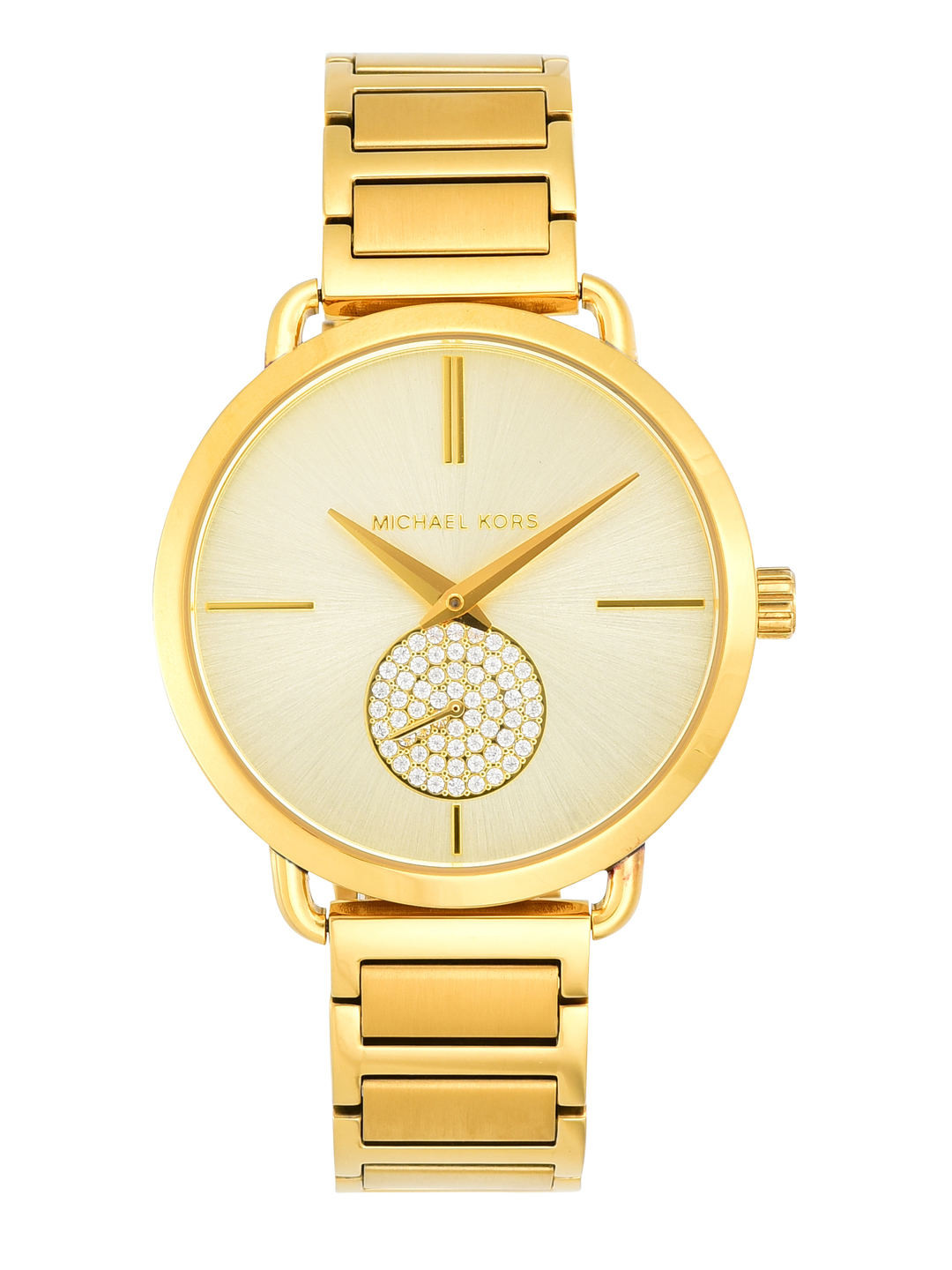 Buy Michael Kors PORTIA Women Gold Analogue Watch MK3639 - Watches for ...