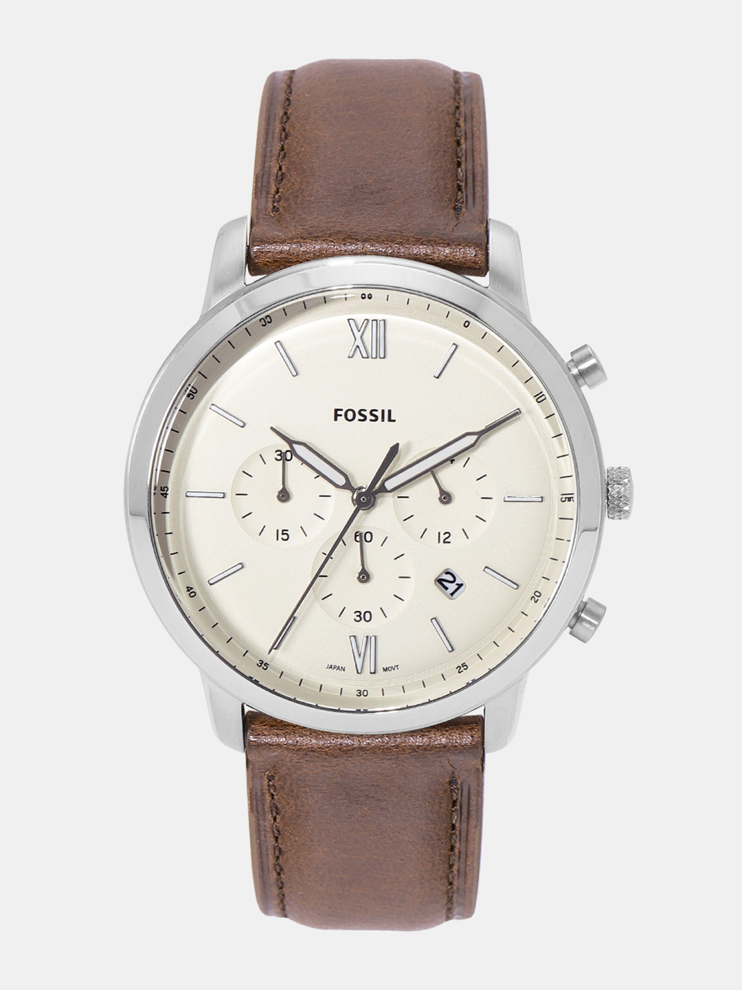 Buy Fossil Men Off White Analogue Watch FS5380 - Watches for Men ...